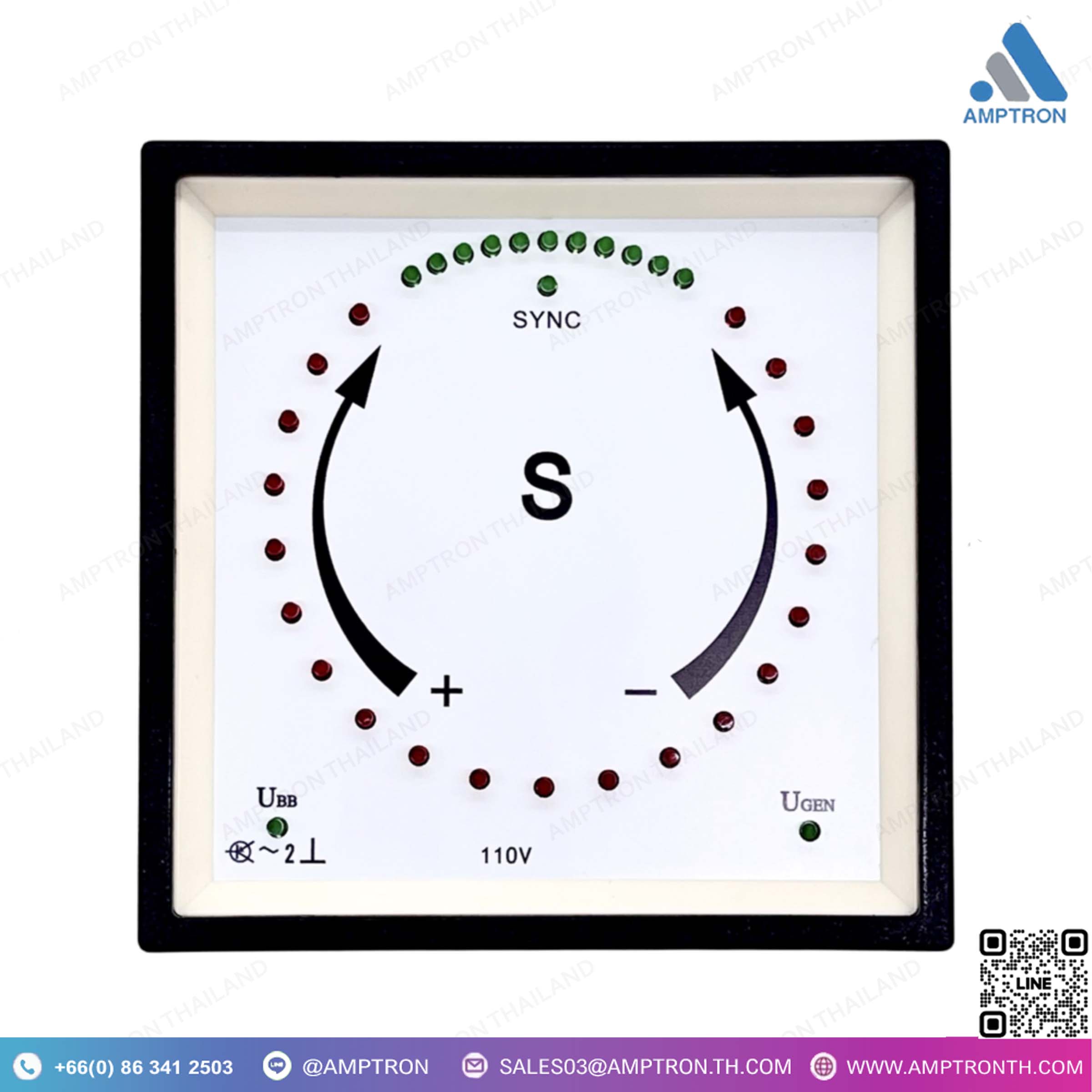 อนาล็อกมิเตอร์ขนาน LED Digital Synchroscope Meter