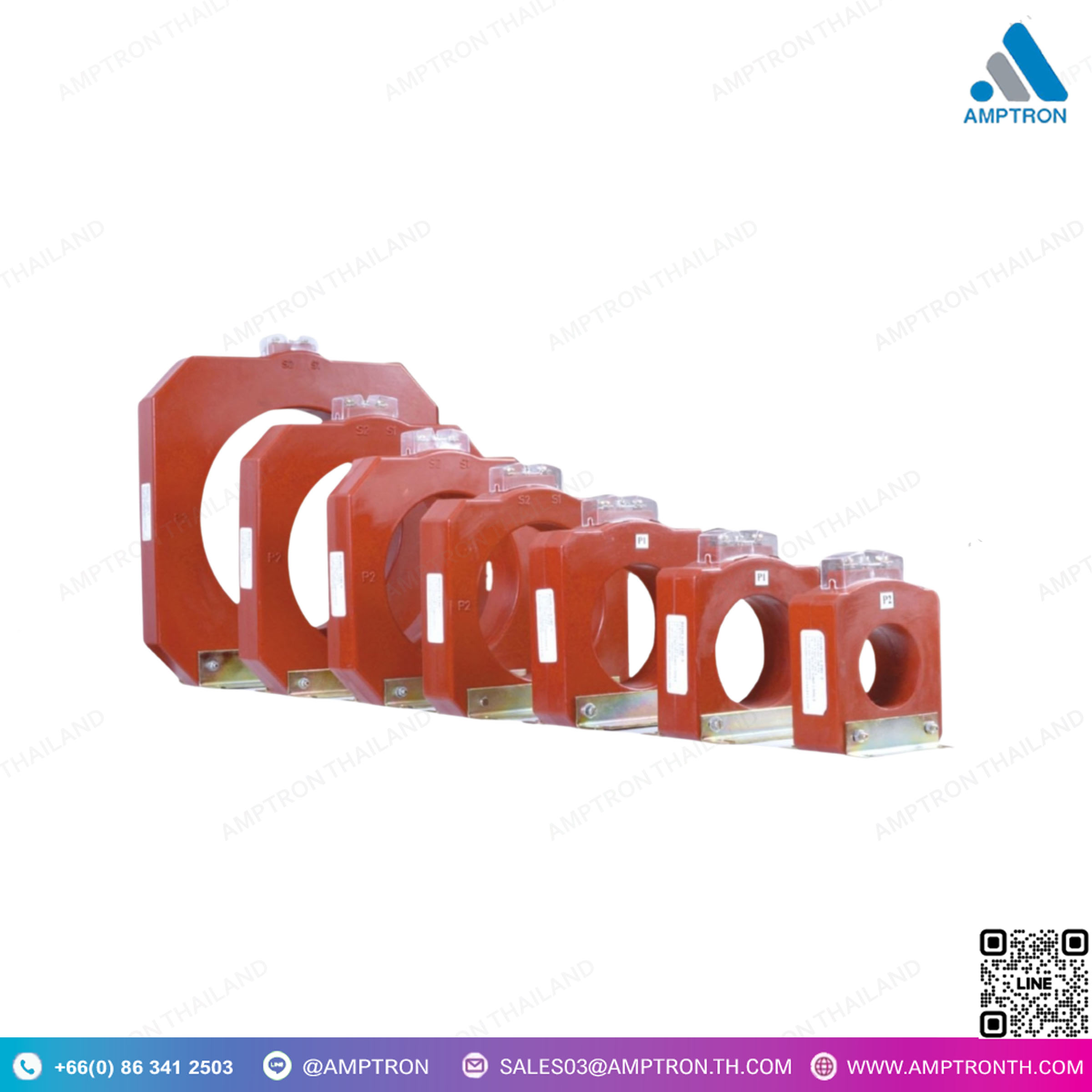 หม้อแปลงวัดกระแสไฟฟ้าชนิดเรซิ่น (Resin CT) รุ่น LTRC