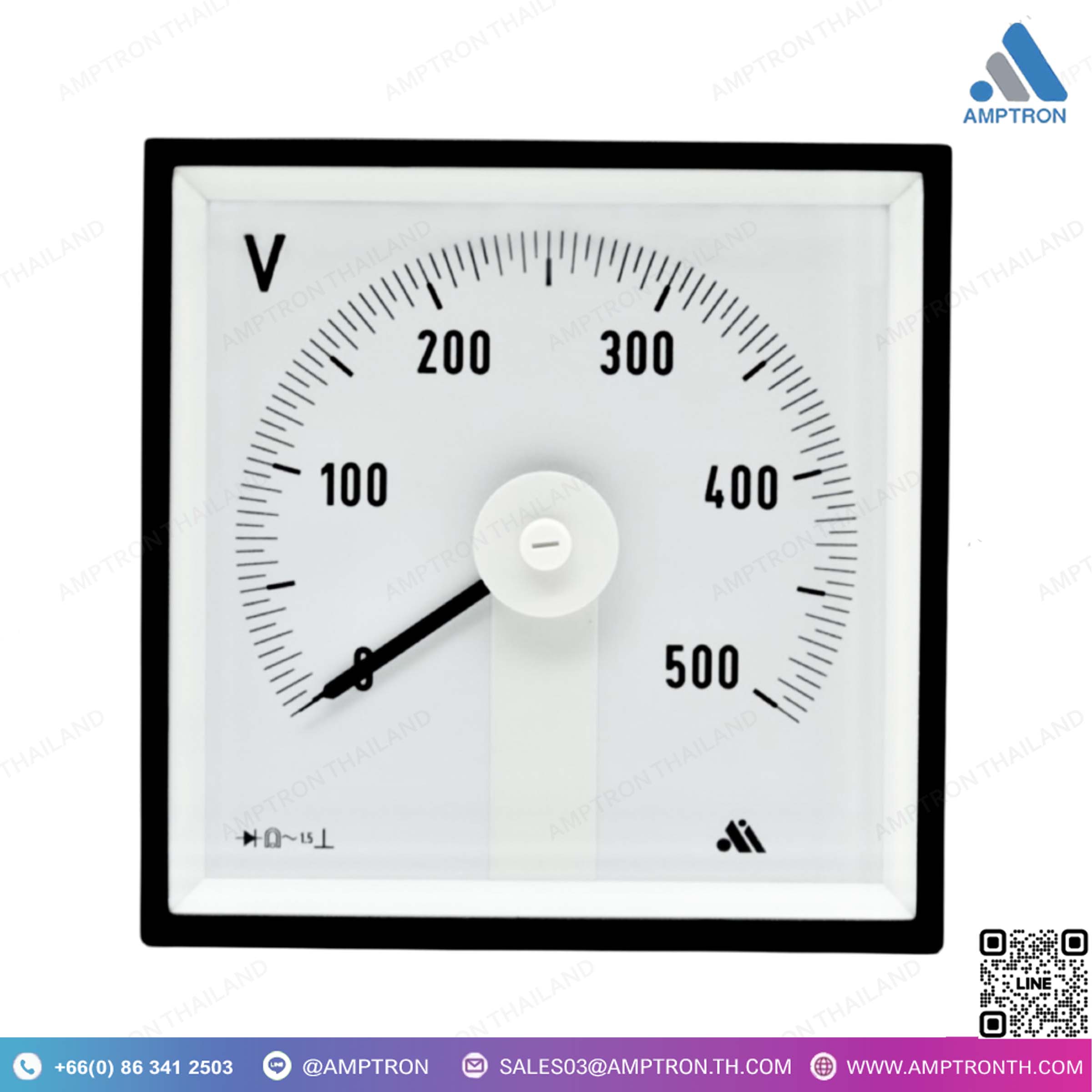 อนาล็อกมิเตอร์ DC Volt & Amp Meter - Amptron
