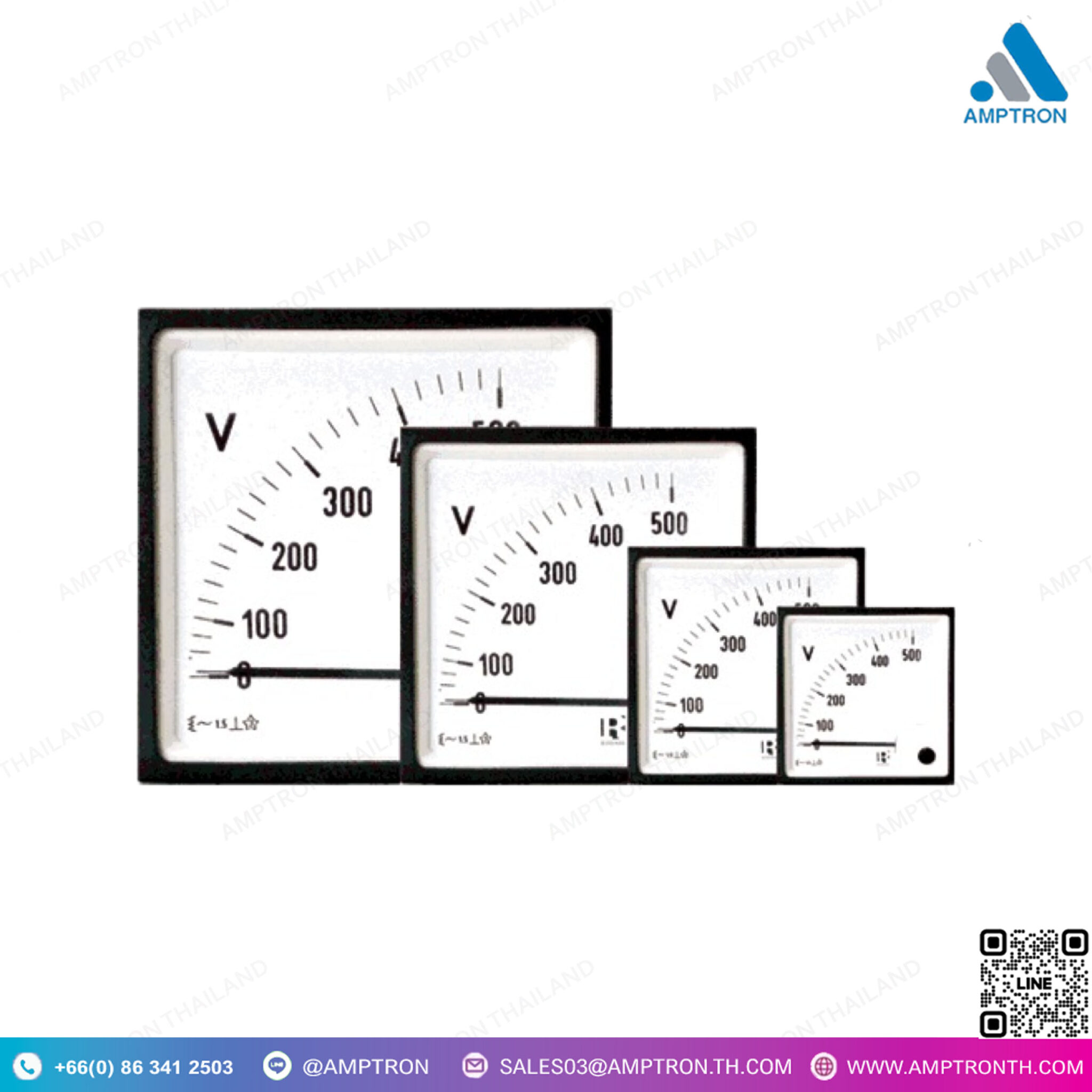 Dc Volt Analog Meter โวลต์มิเตอร์แบบเข็ม Model : DS