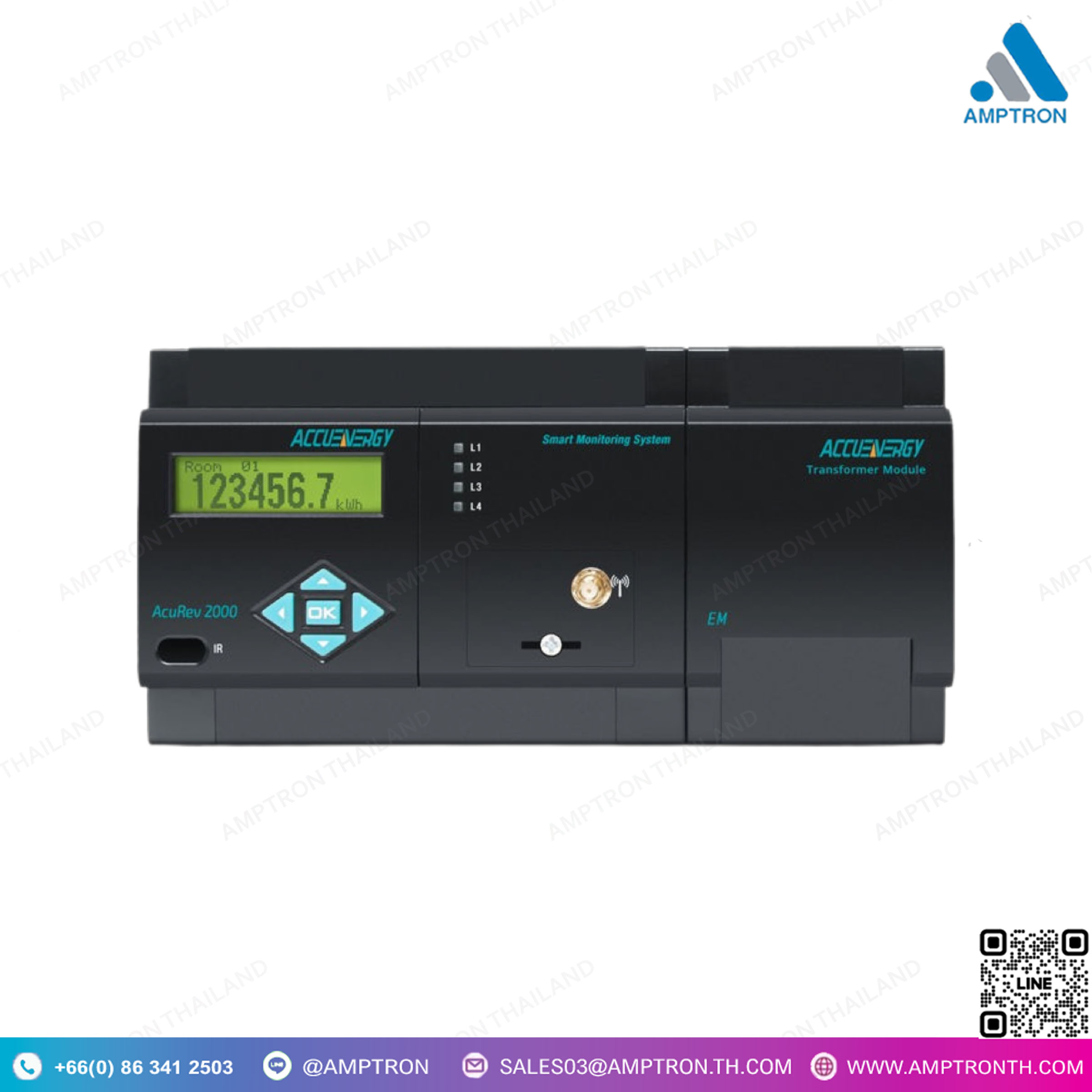 มิเตอร์วัดกำลังและพลังงานมัลติฟังก์ชั่น รุ่น AcuRev 2000
