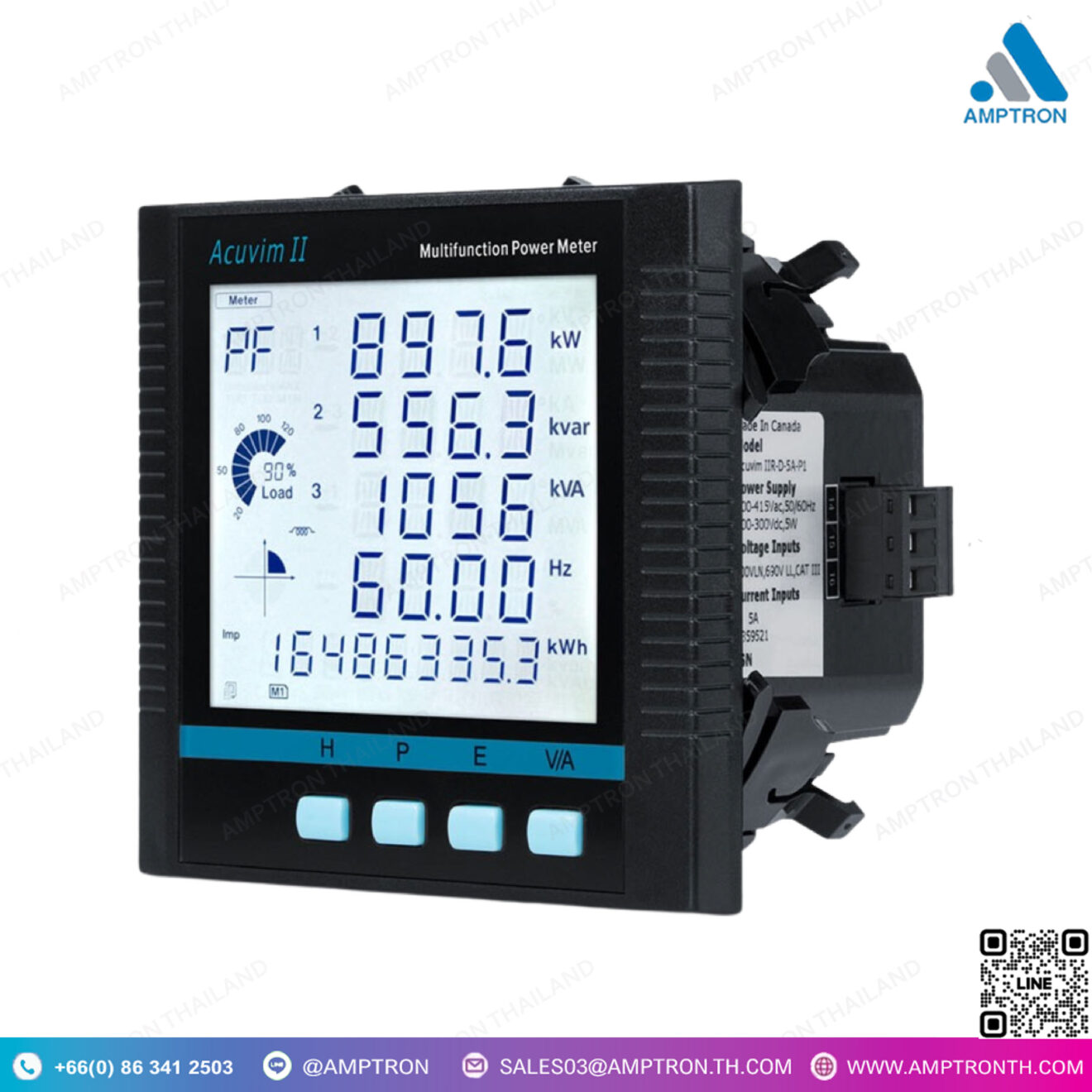 มัลติฟังก์ชั่นมิเตอร์วัดพลังงานขั้นสูง รุ่น Acuvim II
