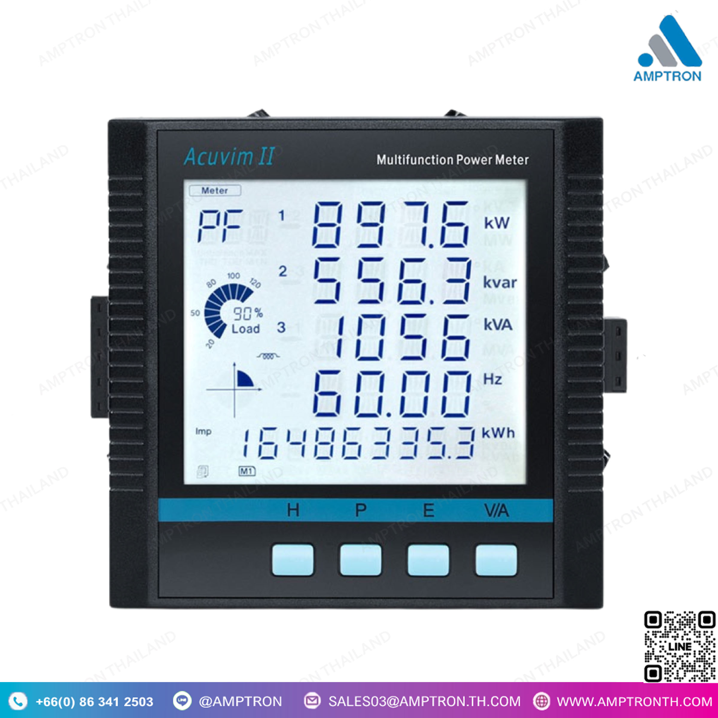 มัลติฟังก์ชั่นมิเตอร์วัดพลังงานขั้นสูง รุ่น Acuvim II