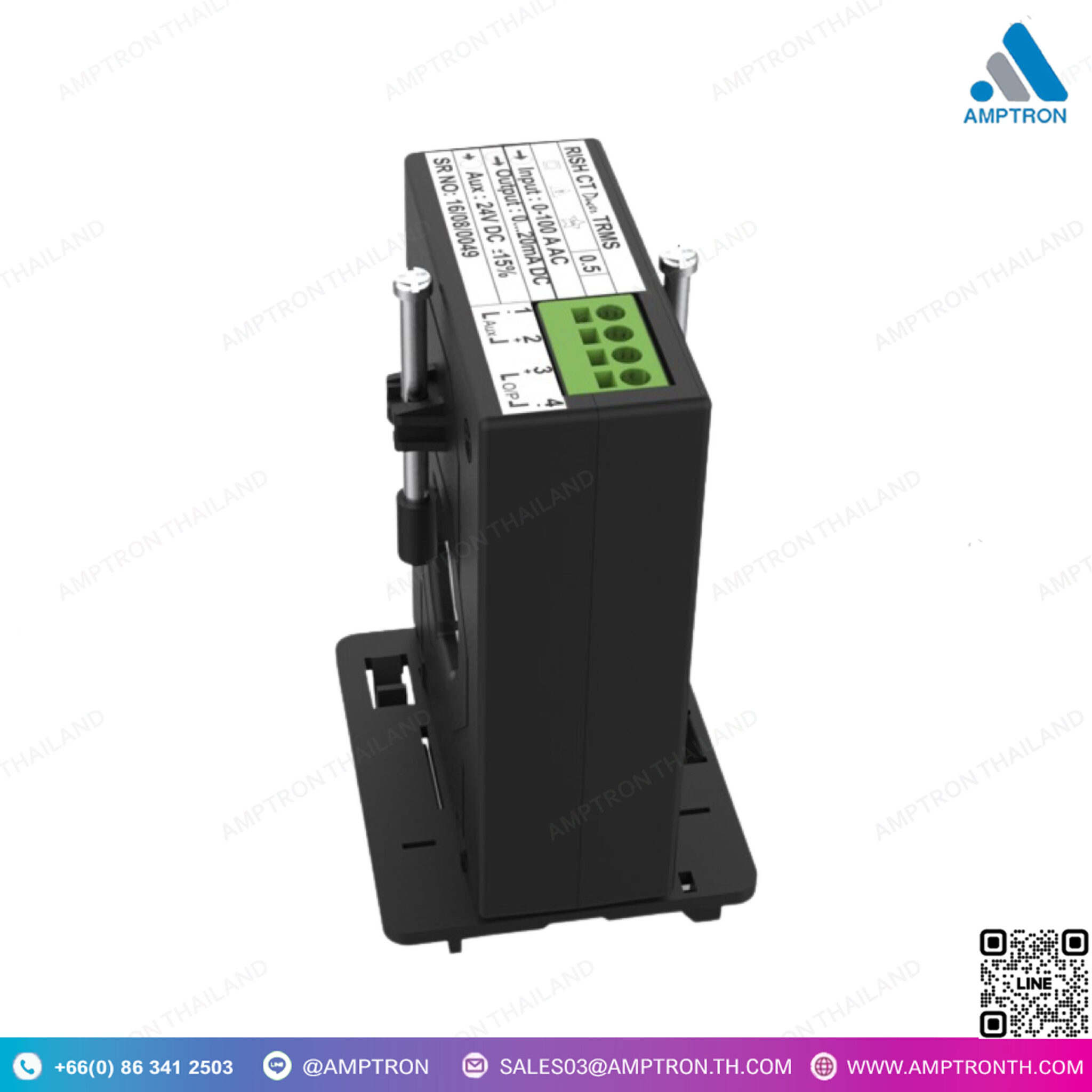 หม้อแปลงกระแสทรานสดิวเซอร์ รุ่น RISH CT DUCER - Amptron Instrument Thailand