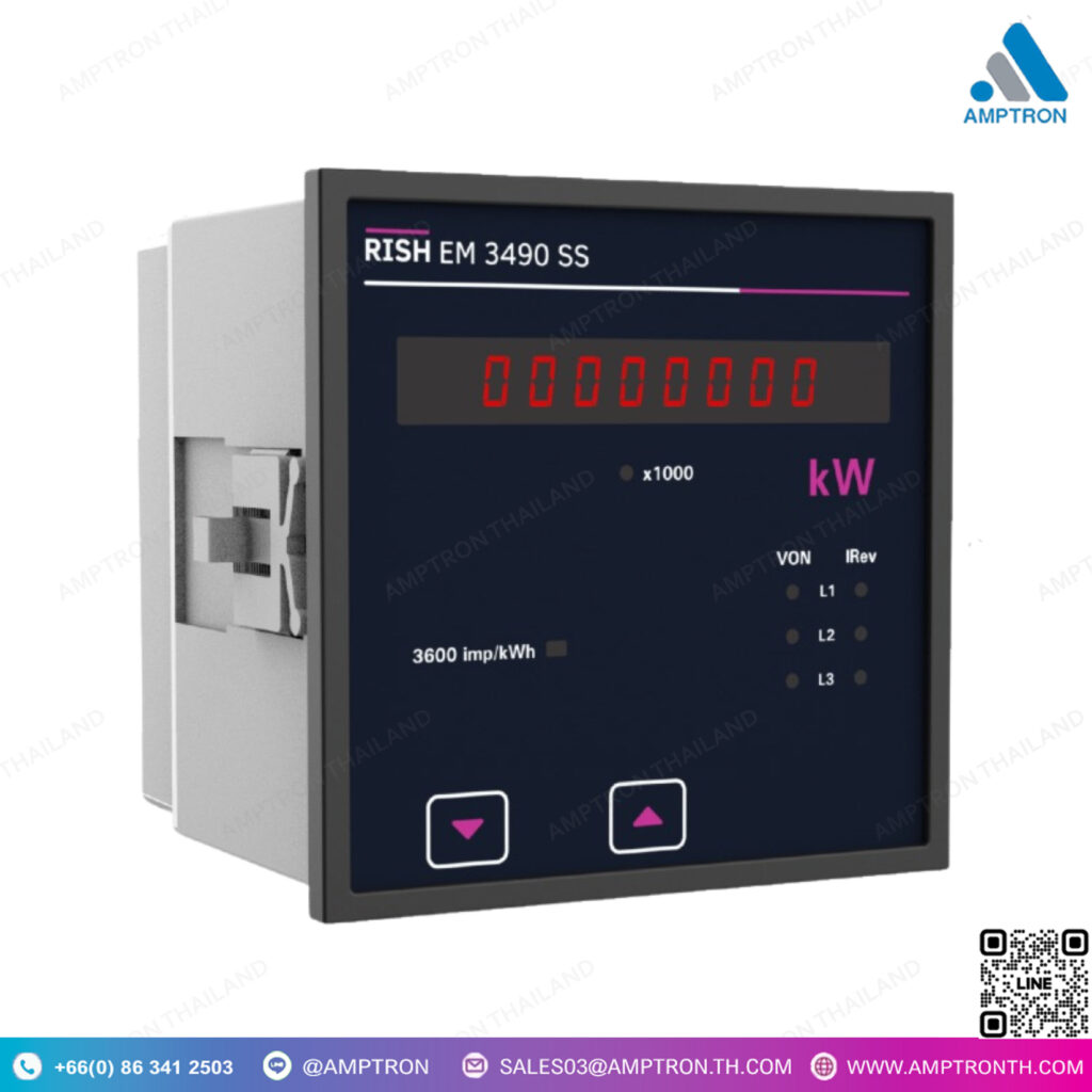Energy Meter มิเตอร์วัดพลังงานไฟฟ้า รุ่น RISH EM3490SS