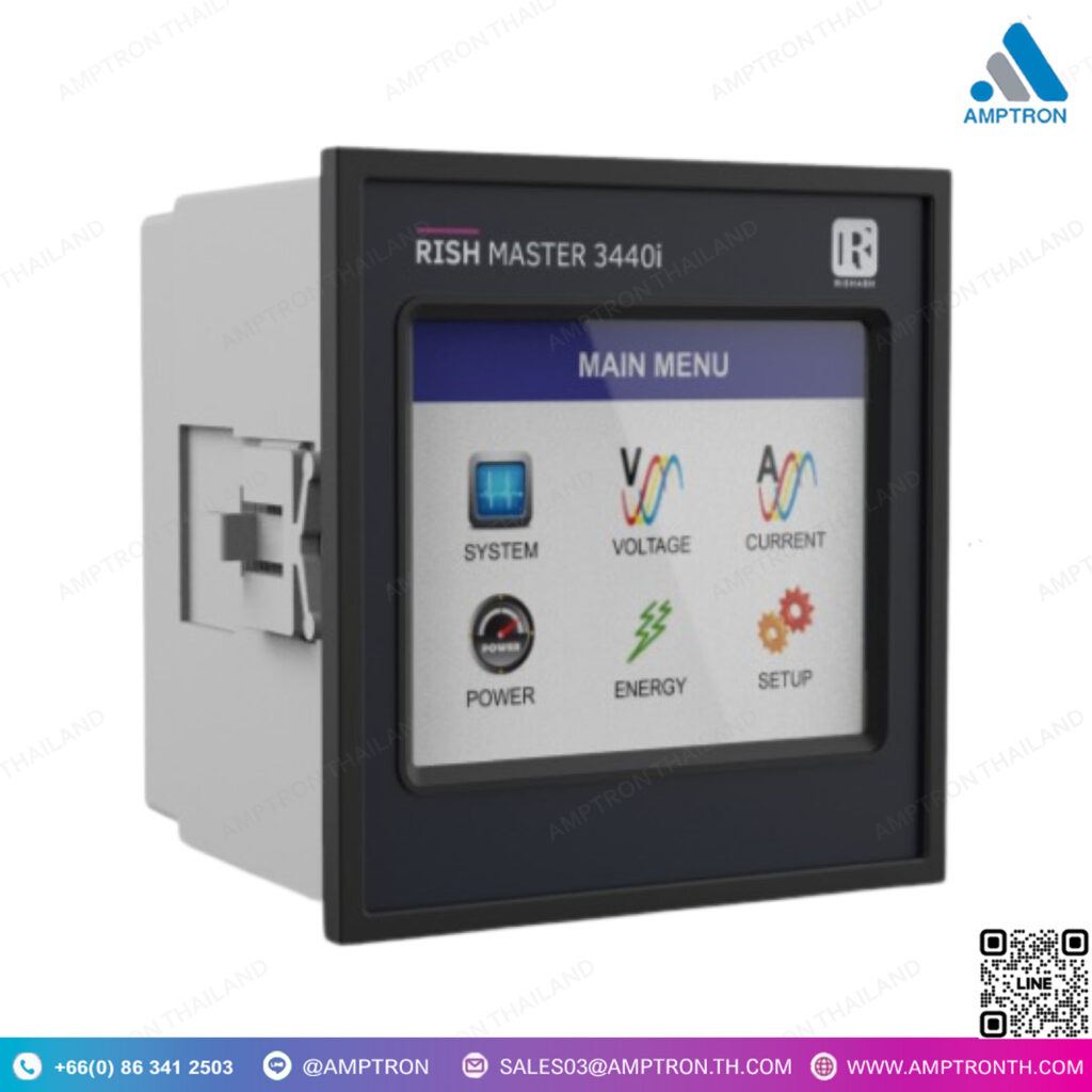 มัลติฟังก์ชั่นมิเตอร์ หน้าจอสัมผัส รุ่น RISH Master 3440i