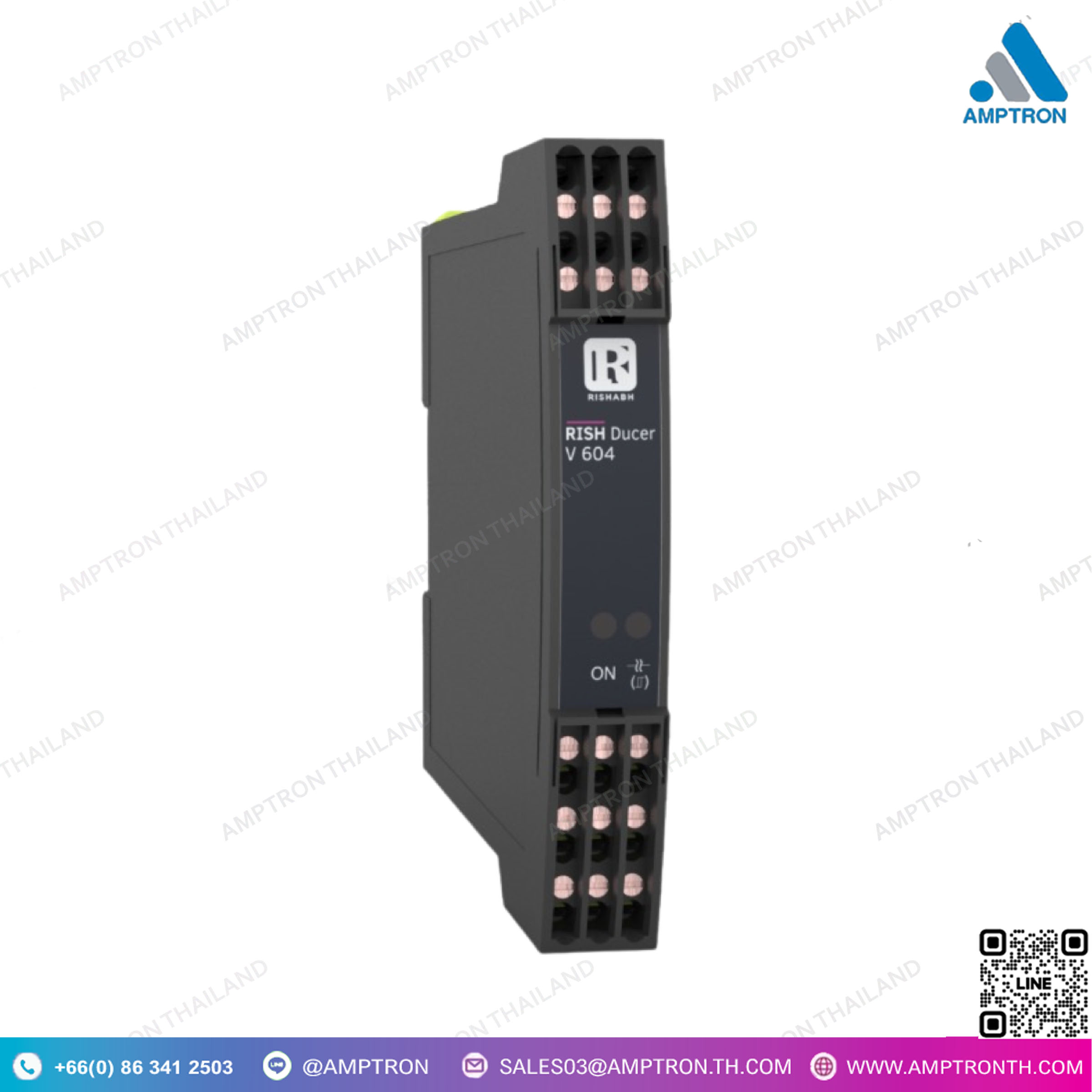 เครื่องส่งสัญญาณแบบตั้งโปรแกรมได้ รุ่น RISH Ducer V604