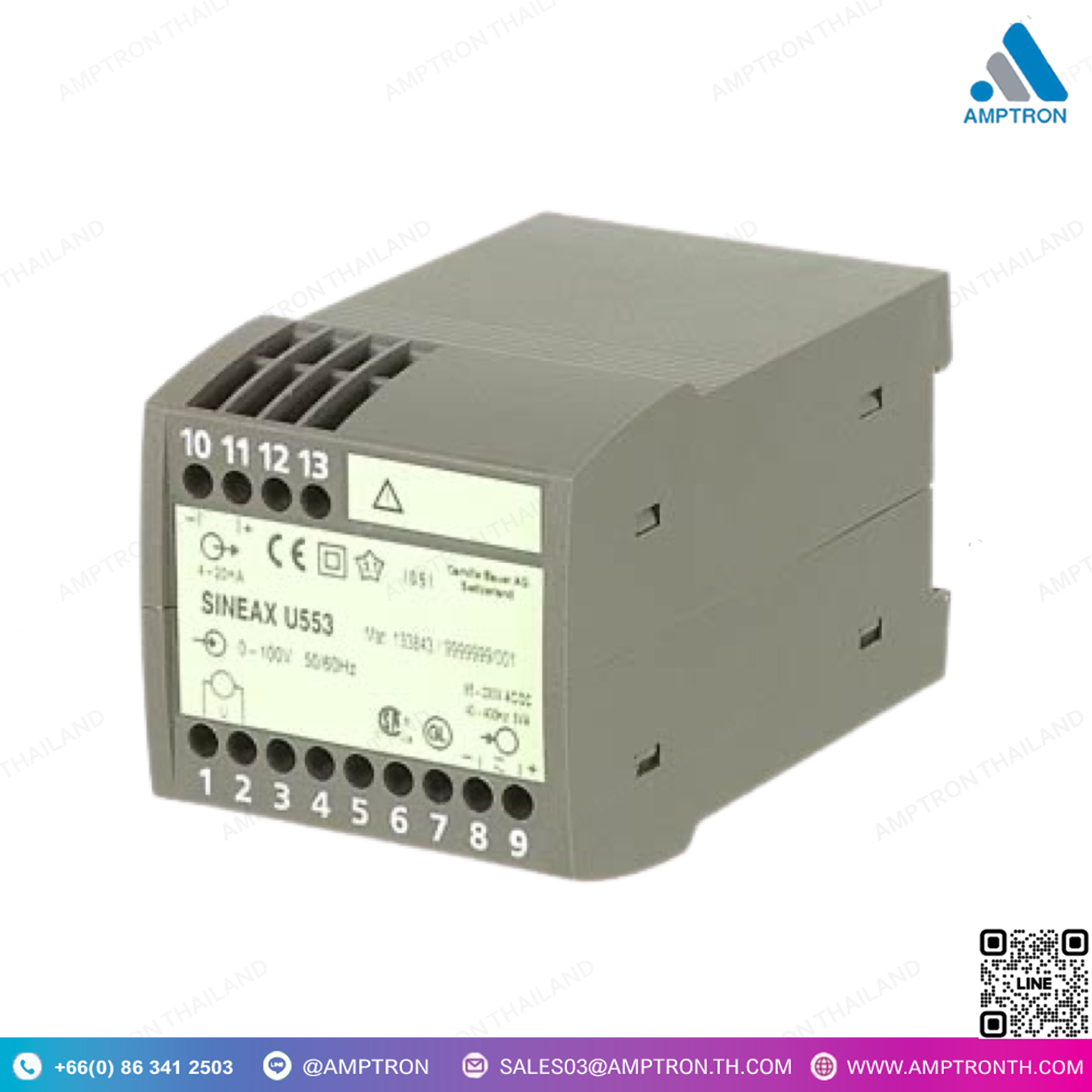 ทรานสดิวเซอร์วัดกระแสไฟฟ้า Current Transducer SINEAX U553