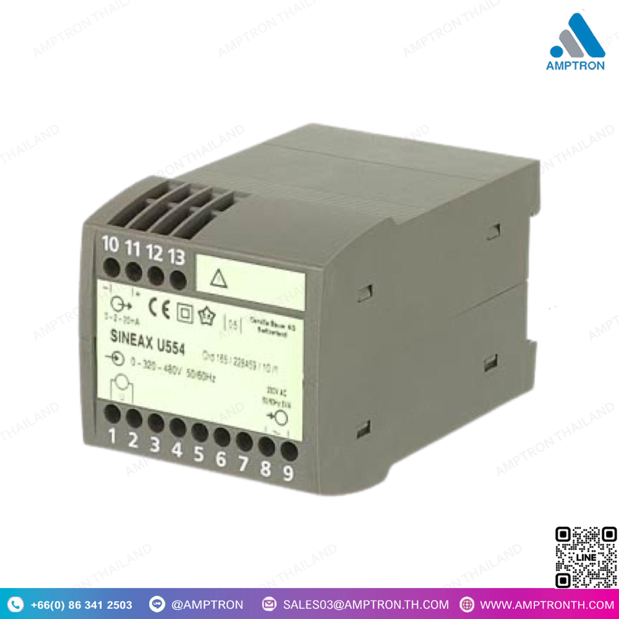 ทรานสดิวเซอร์วัดกระแสไฟฟ้า Current Transducer SINEAX U554