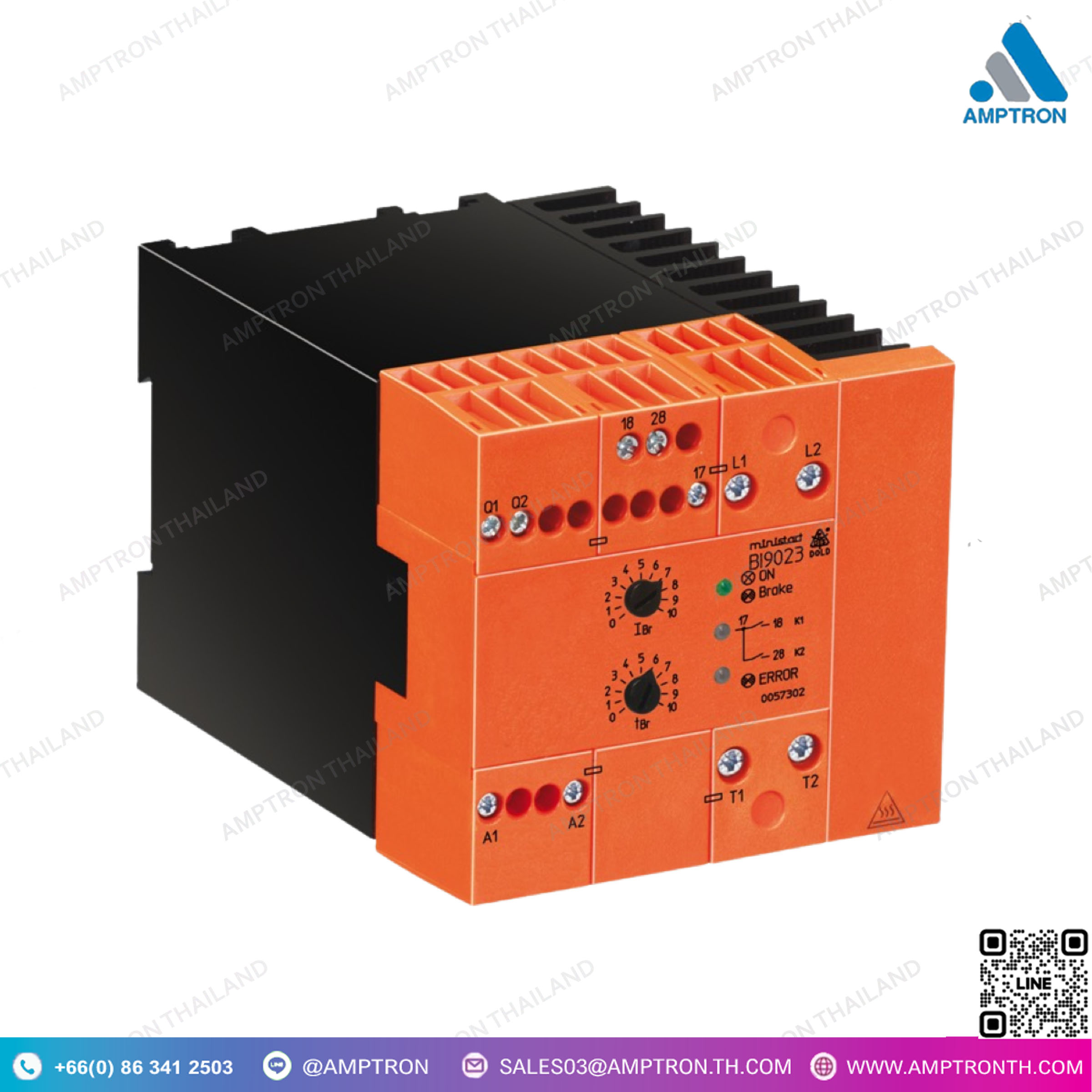 Electronic Motor Brake Relay BI 9023 - Amptron Instrument Thailand