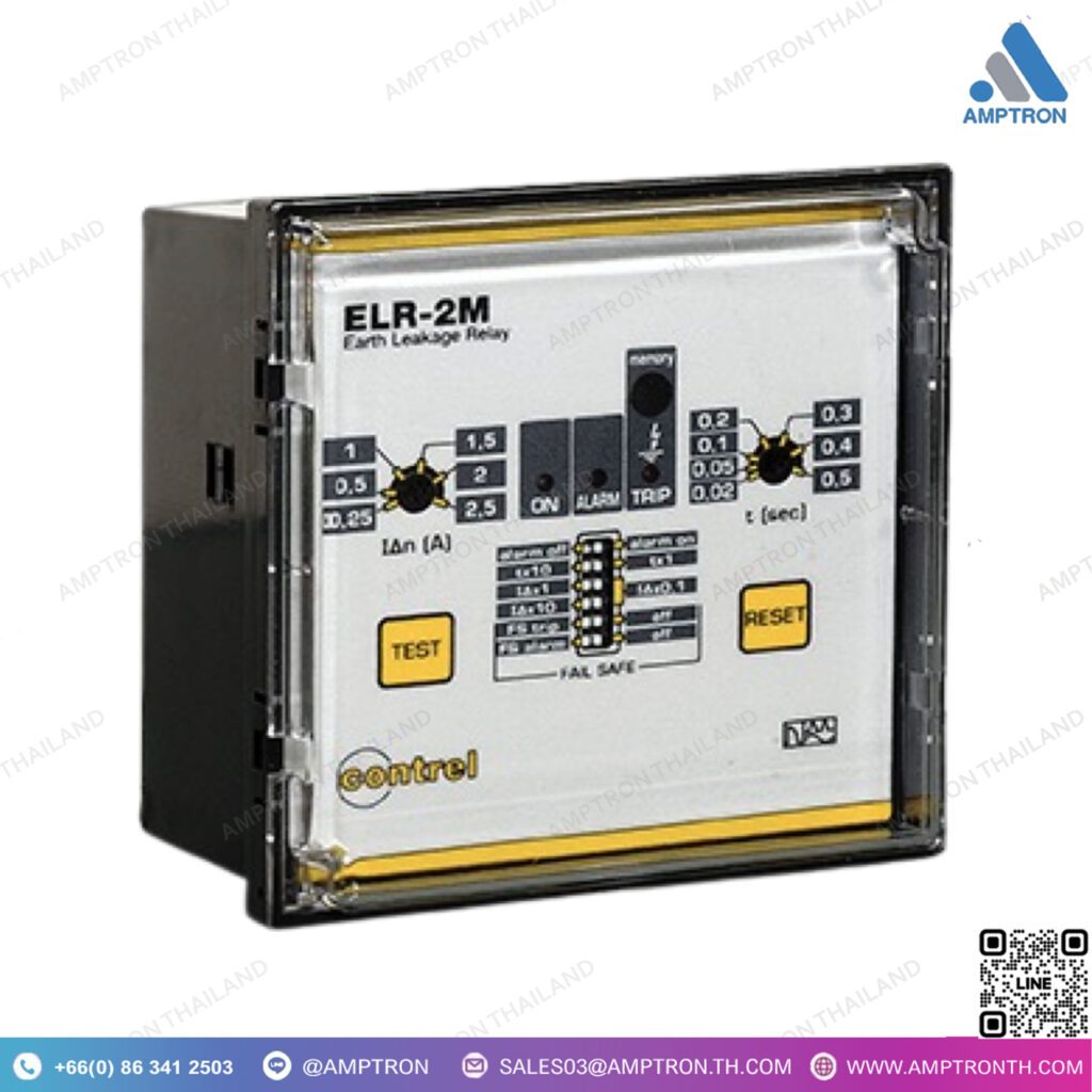 รีเลย์ป้องกันไฟรั่ว thresholds. Flag indicator รุ่น ELR-2