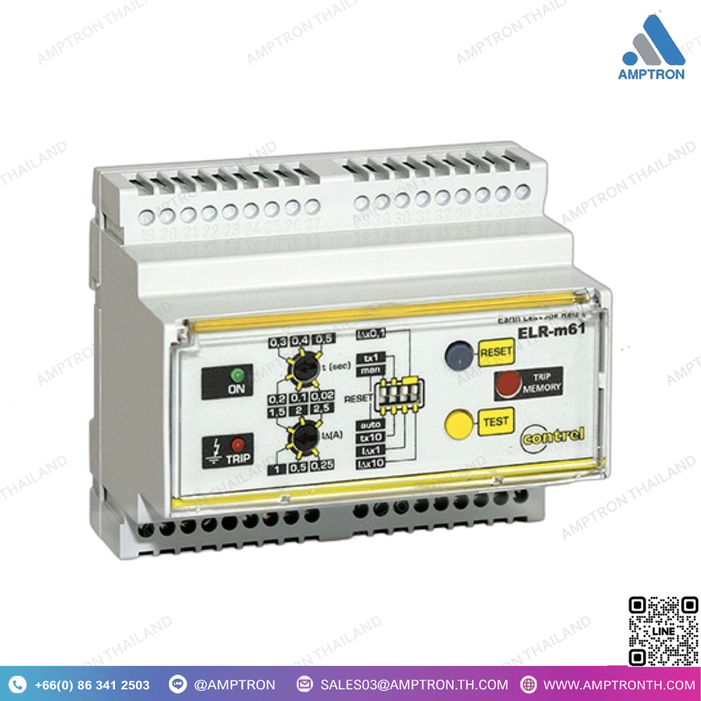 รีเลย์ตรวจจับไฟรั่ว Phase Protection Relay ELR- 61