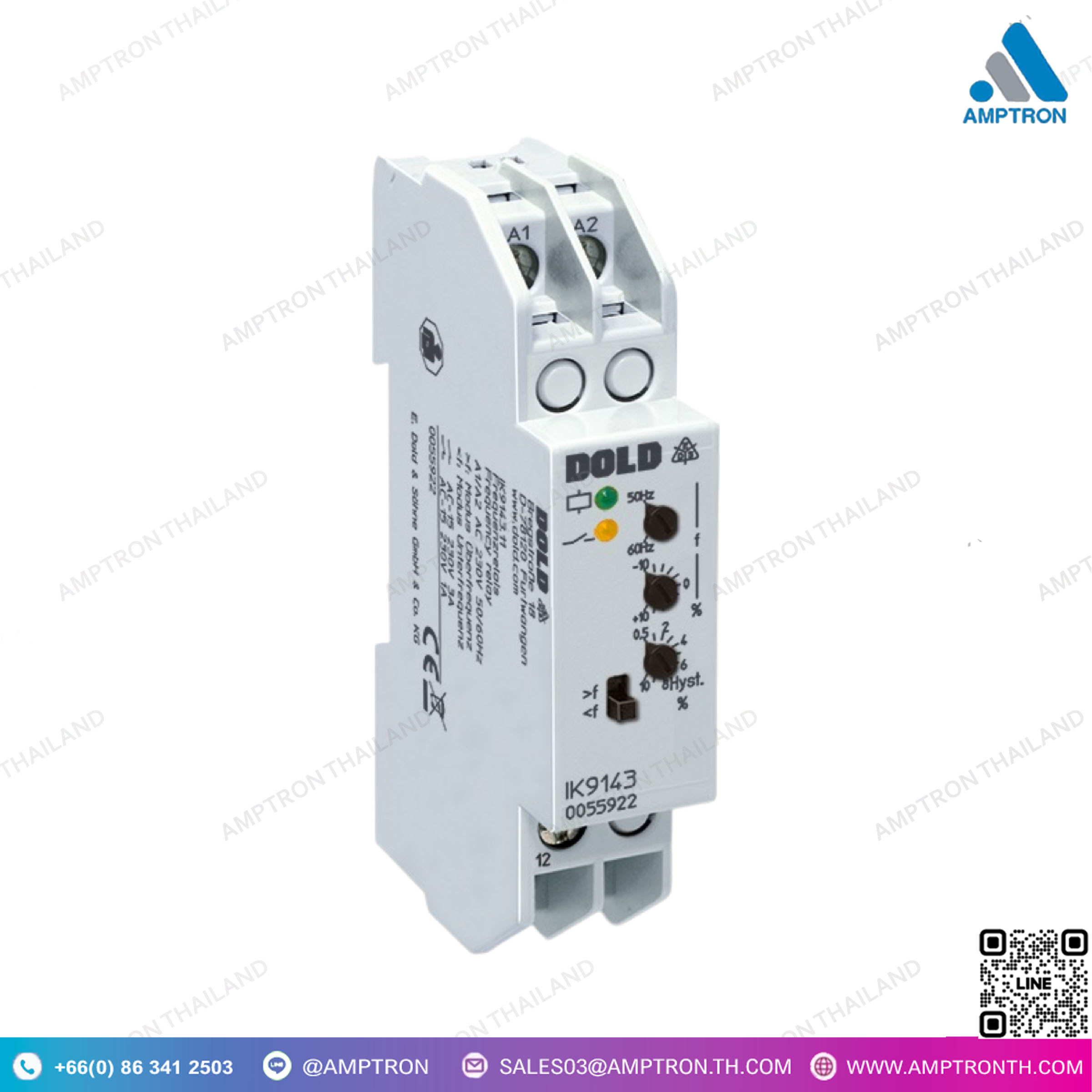 รีเลย์ตรวจจับความถึ่ Frequency Relay IK 9143 - Amptron Instrument Thailand