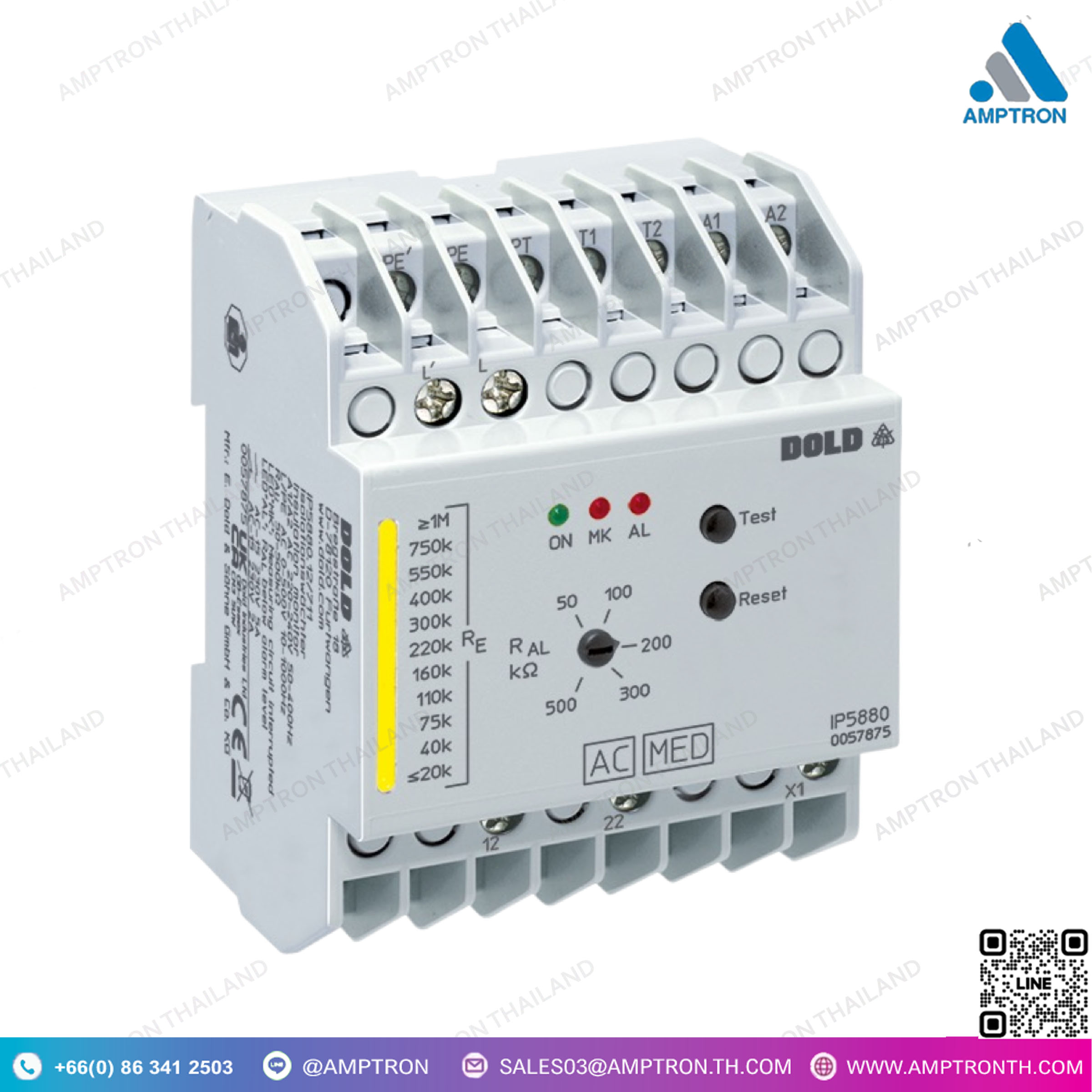 ตรวจสอบการเป็นฉนวน Insulation Monitor IP 5880 - Amptron Instrument Thailand