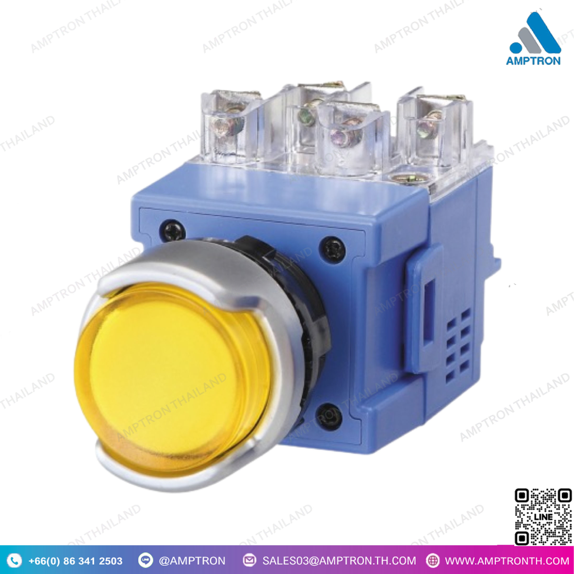 Illuminated Push Button Switch (B Type) - Amptron Instrument Thailand