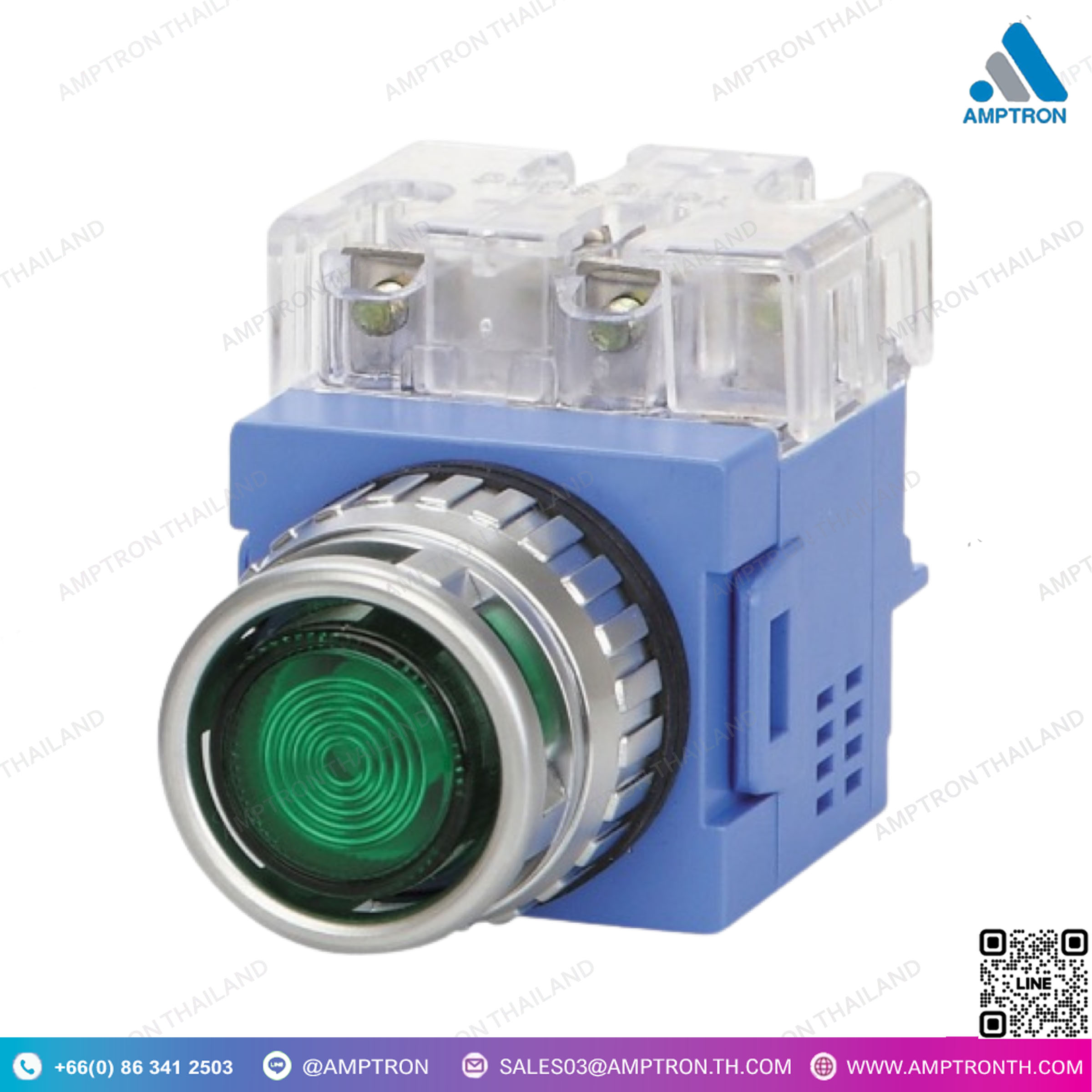 Illuminated Push Button Switch (Ø25, Ø30) - Amptron Instrument Thailand