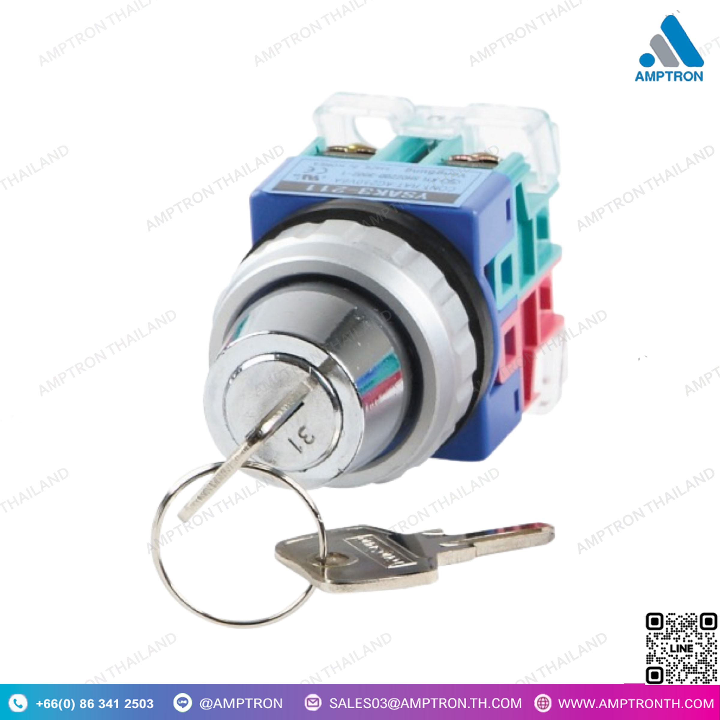 Key Switch. YONGSUNG YS AK2-211 - Amptron Instrument Thailand