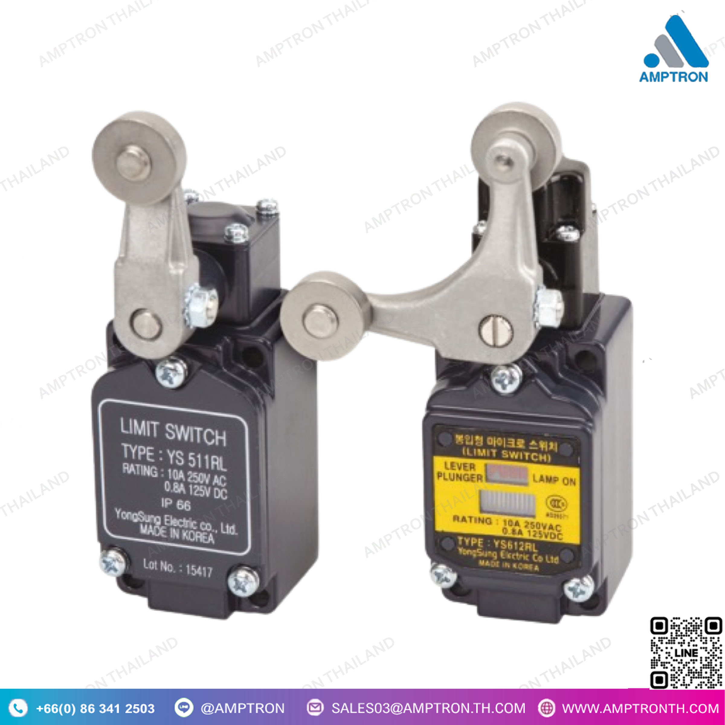 Limit Switch Model YONGSUNG YS 511RL - Amptron Instrument Thailand