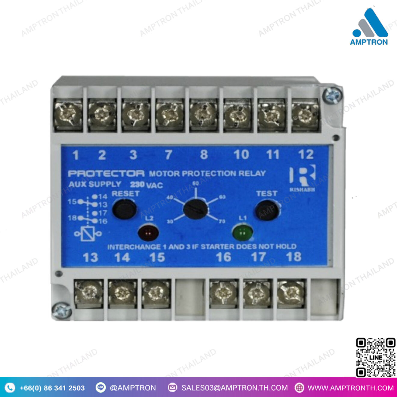 Motor-Protection Relayรีเลย์ป้องกันมอเตอร์ - Amptron Instrument Thailand