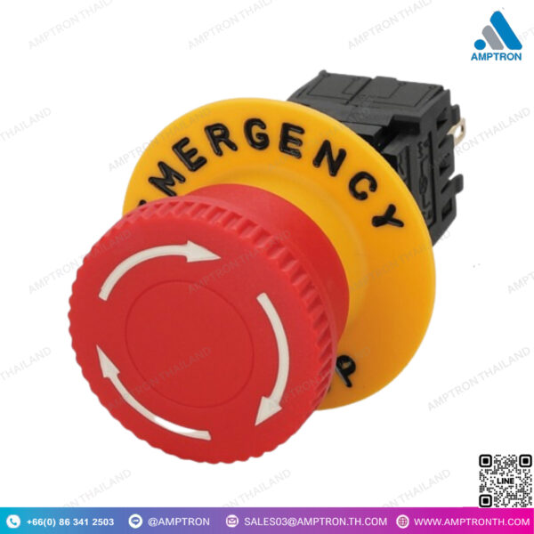 Push Lock Turn Reset Switch YONGSUNG CSA16 - Amptron Instrument Thailand