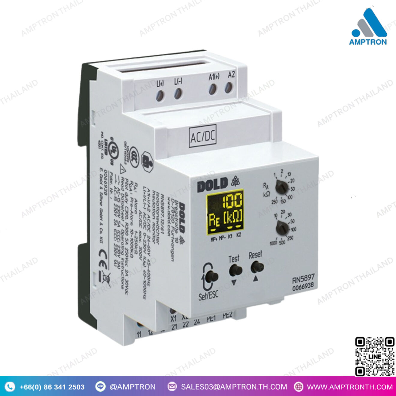 ตรวจจับฉนวนเอซี Insulation monitor Varimeter RN 5897