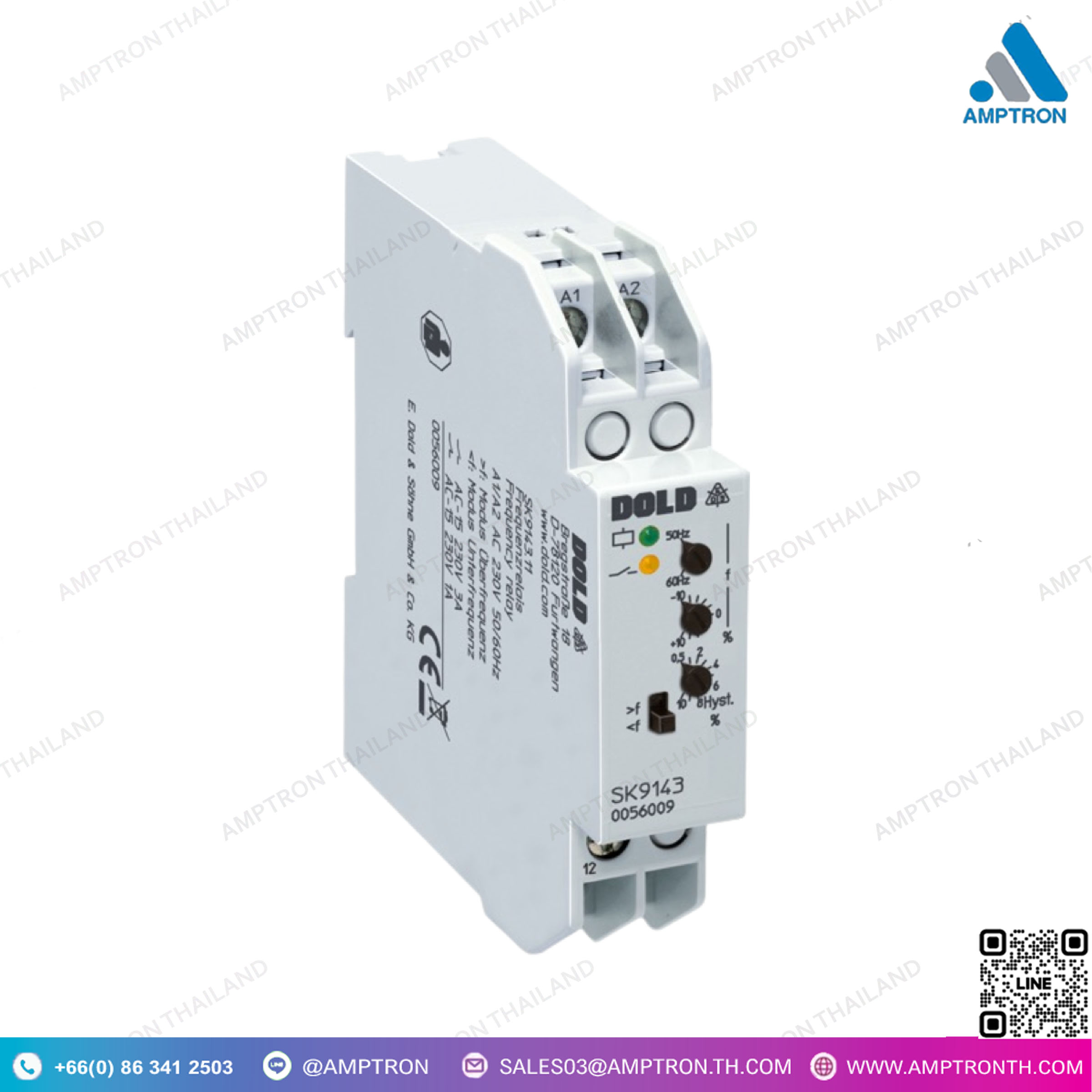 รีเลย์ตรวจจับความถึ่ Frequency Relay SK 9143 - Amptron Instrument Thailand