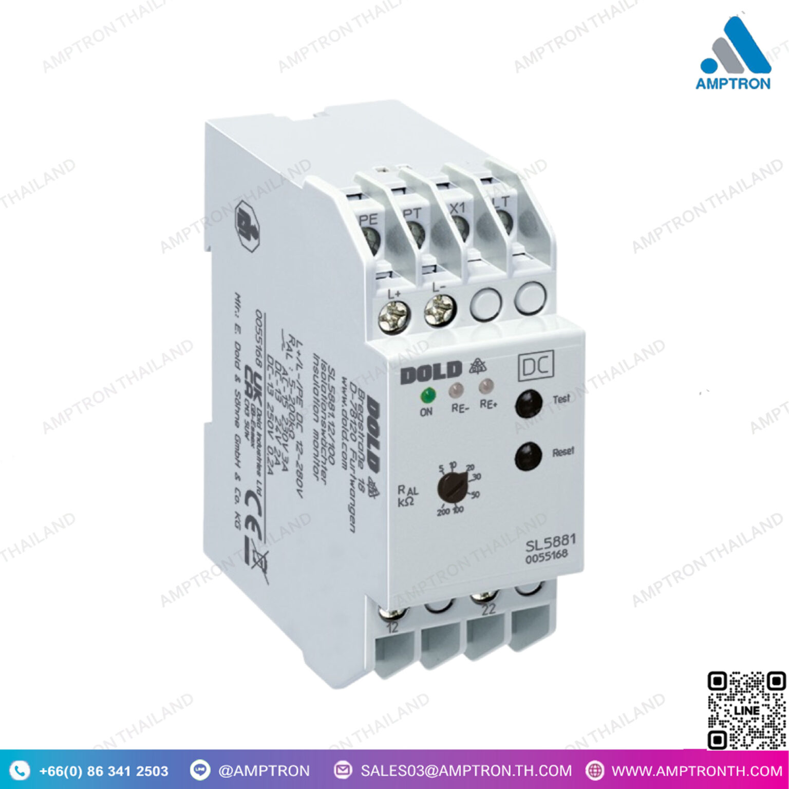 Insulation Monitor Varimeter IMD IL 5881 - Amptron Instrument Thailand