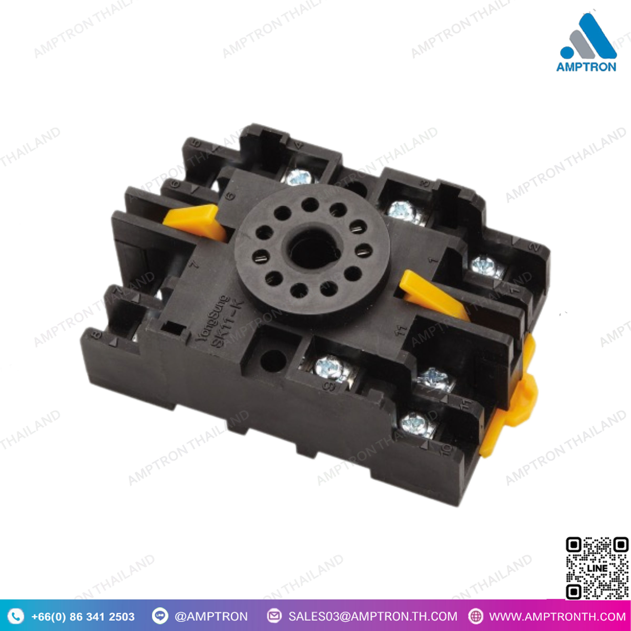 Socket for MMK, FS (5 Pole) YS SK11-K - Amptron Instrument Thailand