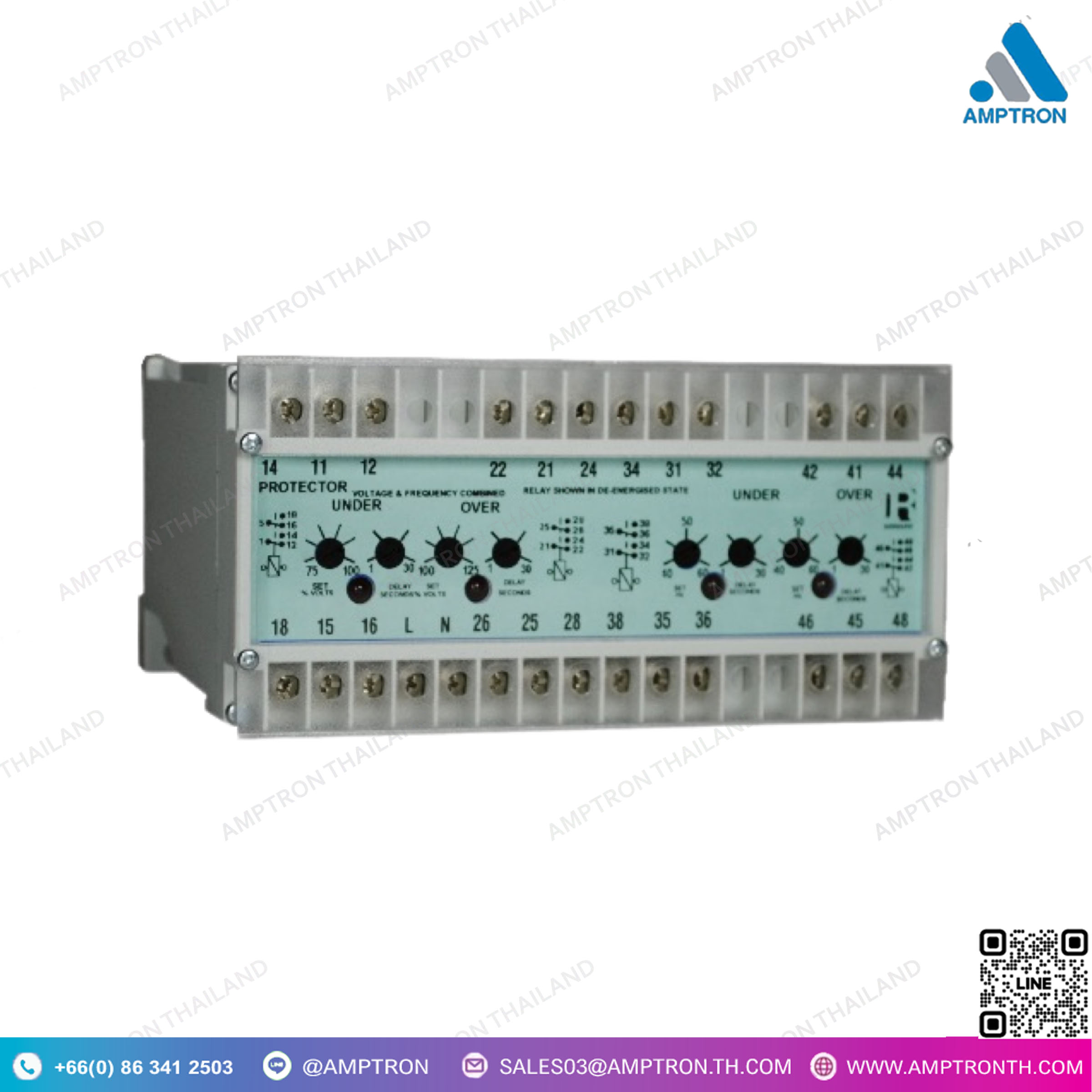 Synchro-check Relay รีเลย์ตรวจสอบการซิงโครไนซ์ - Amptron Instrument ...