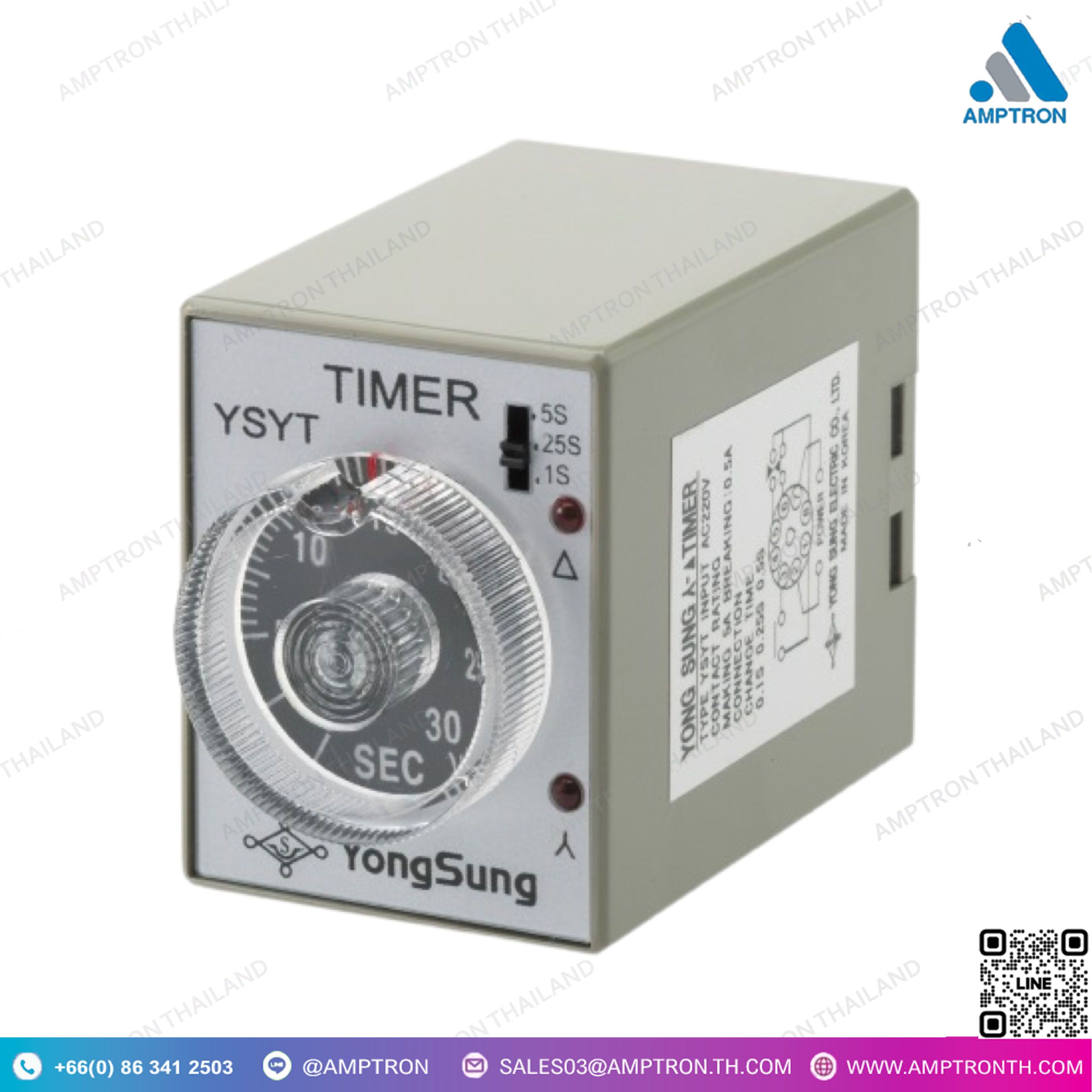 Y- Timer YONGSUNG YS YT-A111360S - Amptron Instrument Thailand
